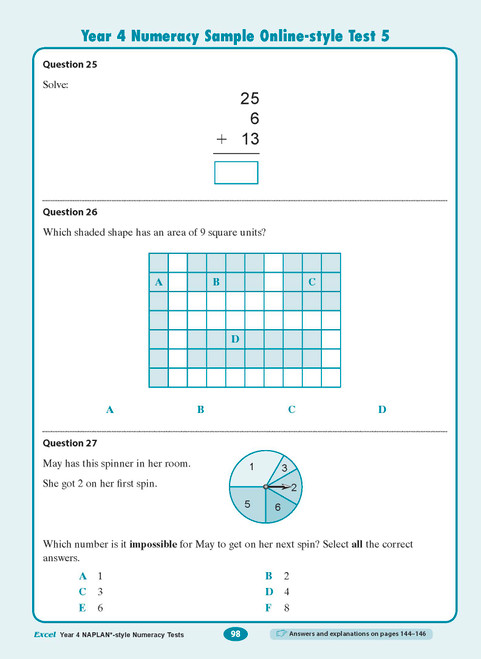 Excel - Year 4 NAPLAN*-style Numeracy Tests | Pascal Press