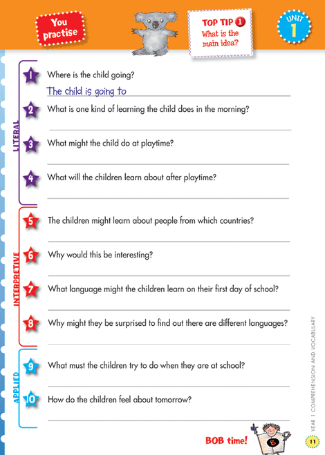 Back to Basics - Comprehension and Vocabulary Year 1 | Pascal Press