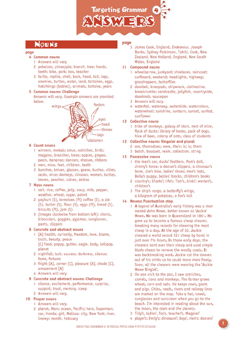 Targeting Grammar Activity Book 4 | Pascal Press