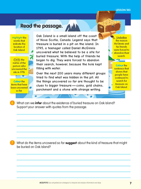 ABC Reading Eggspress - Comprehension and Grammar Workbook - Year 6 ...