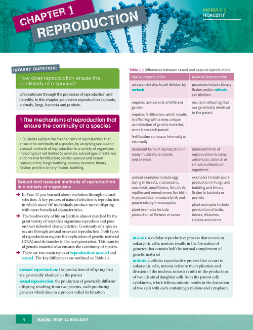 Excel Year 12 - Biology Study Guide | Pascal Press