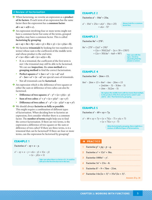 Excel Year 11 - Mathematics Advanced Study Guide | Pascal Press
