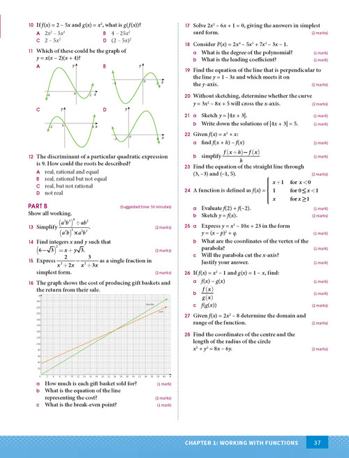 Excel Year 11 - Mathematics Advanced Study Guide | Pascal Press