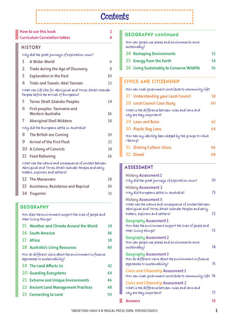 Targeting HASS - Activity Books | Pascal Press