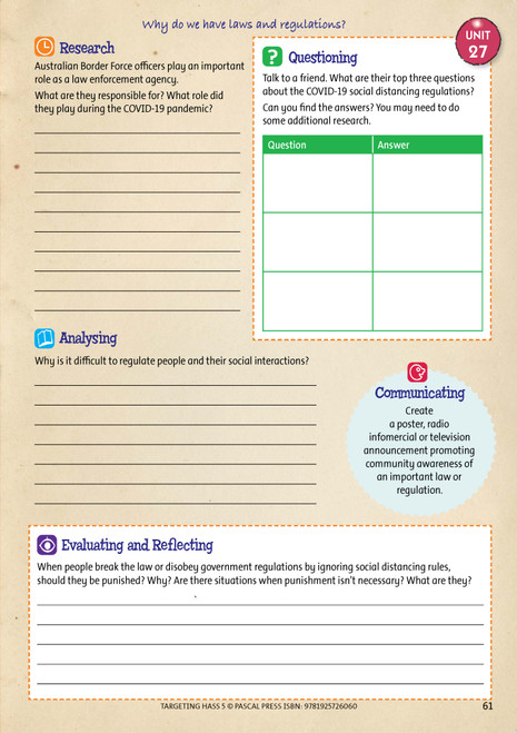 Targeting HASS - Activity Books | Pascal Press