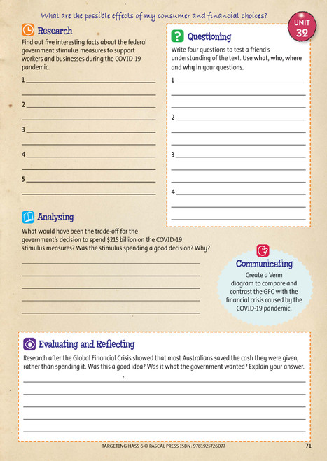 Targeting HASS - Activity Books | Pascal Press