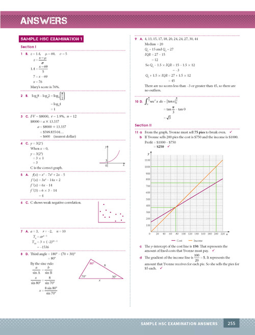 Excel Year 12 - Mathematics Advanced Study Guide | Pascal Press
