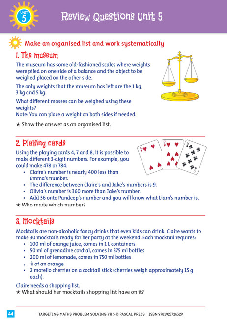 Targeting Maths Problem Solving Year 5 | Pascal Press