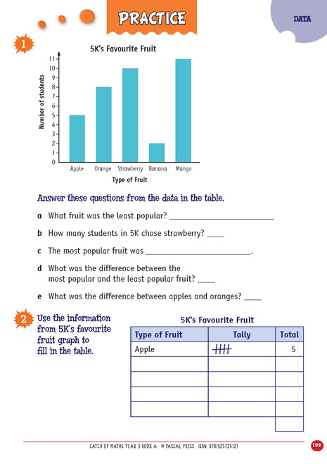 Catch-Up Maths Number & Algebra Statistics & Probability Year 3 Book A ...