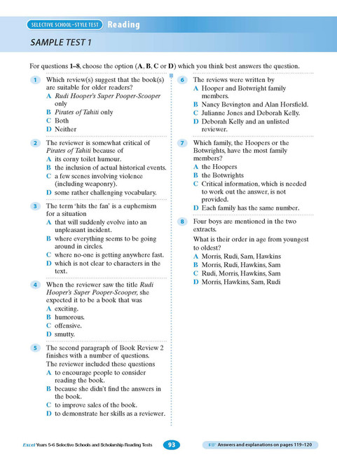 Excel Selective Schools and Scholarship Book Pack | Pascal Press