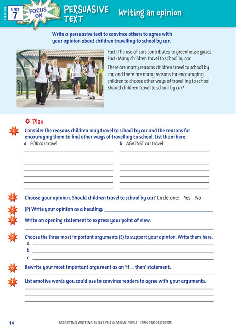 Targeting Writing Skills Year 4