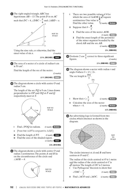 Excel Success One HSC Topic-By-Topic Mathematics Advanced 2023 Edition ...