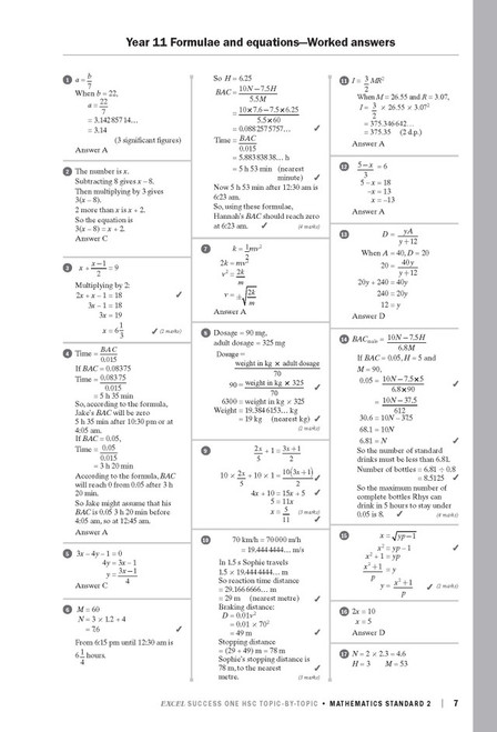 Excel HSC Maths Standard 2 Book Pack
