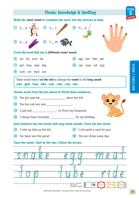 Targeting Homework Activity Book Year 1 New Edition