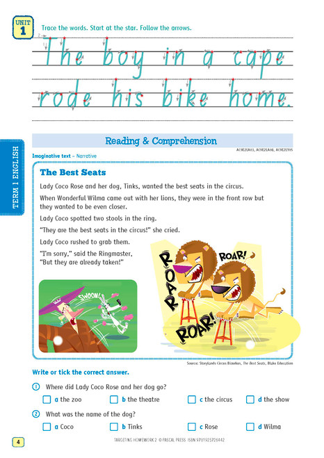Targeting Homework Activity Book Year 2 New Edition