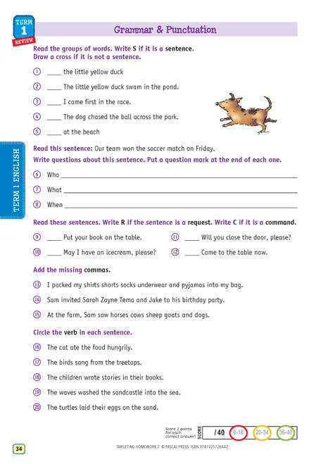 Targeting Homework Activity Book Year 2 New Edition