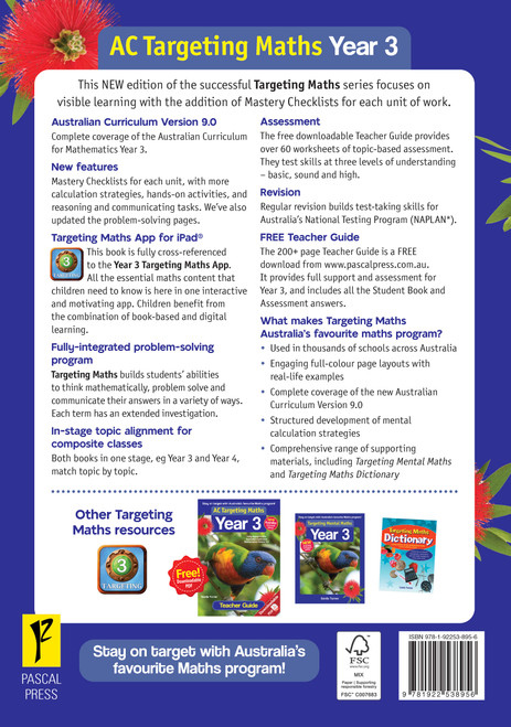 AC Targeting Maths Year 3 2023 Curriculum Edition | Pascal Press