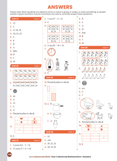 Excel Advanced Skills - Advanced Mathematics Workbook Year 1 | Pascal Press
