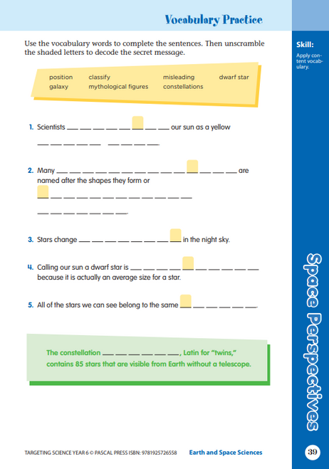 Targeting Science Year 6 - Pascal Press