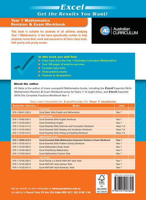 Excel Essential Skills Mathematics Revision And Exam Workbook Pascal Press