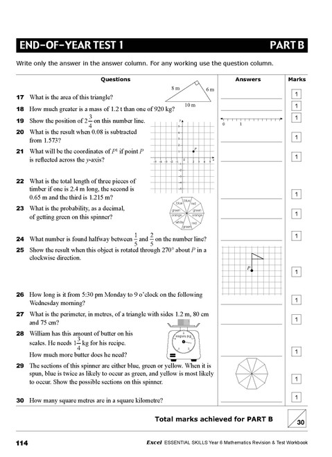 Excel Essential Skills - Year 6 Mathematics Revision & Exam Workbook ...