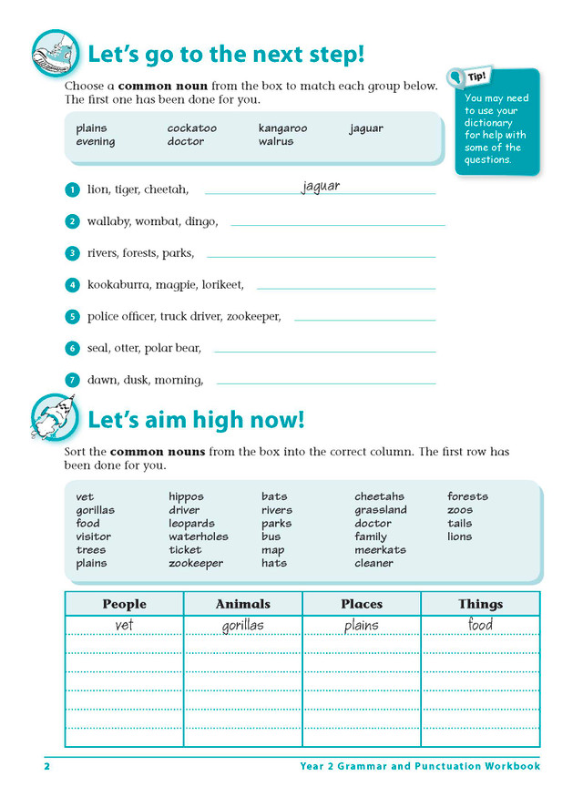 Excel Advanced Skills Grammar and Punctuation Workbook Year 2 | Pascal ...