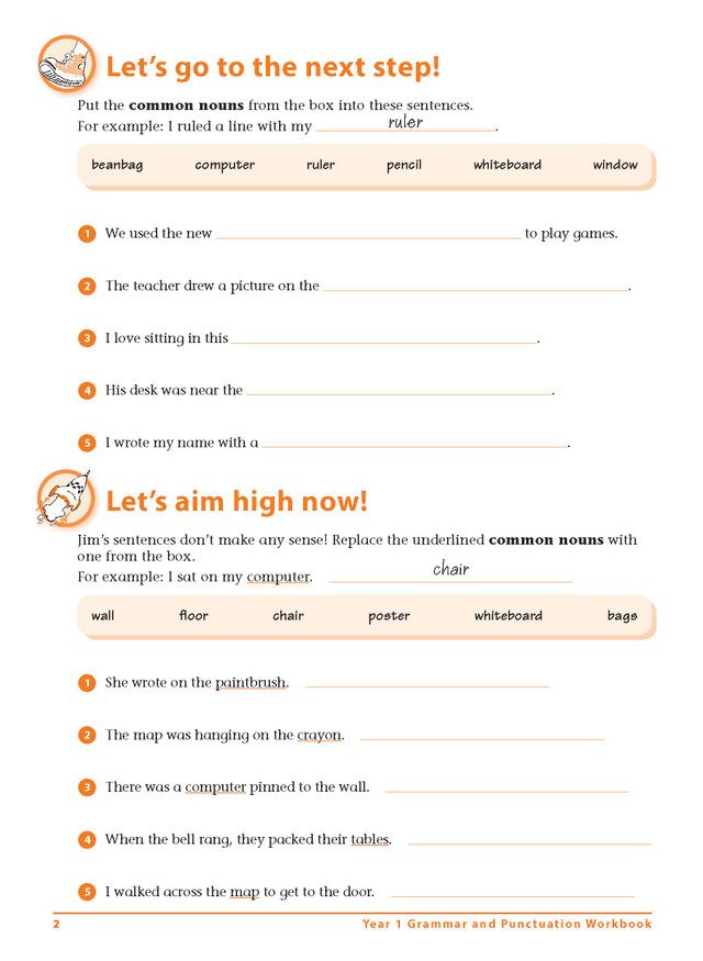 Excel Advanced Skills Grammar and Punctuation Workbook Year 1 | Pascal ...