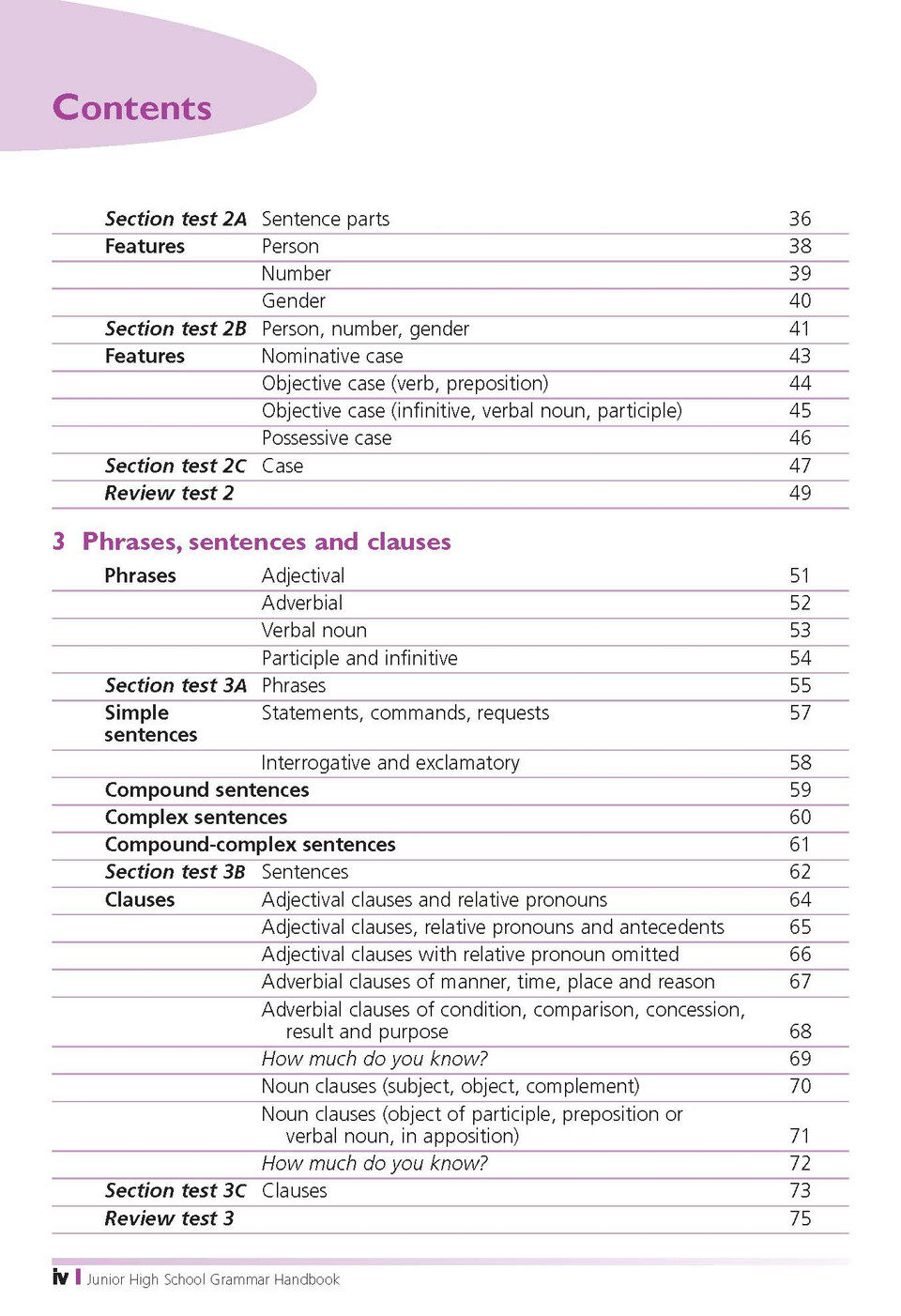 Excel Handbooks Junior High School Grammar | Pascal Press