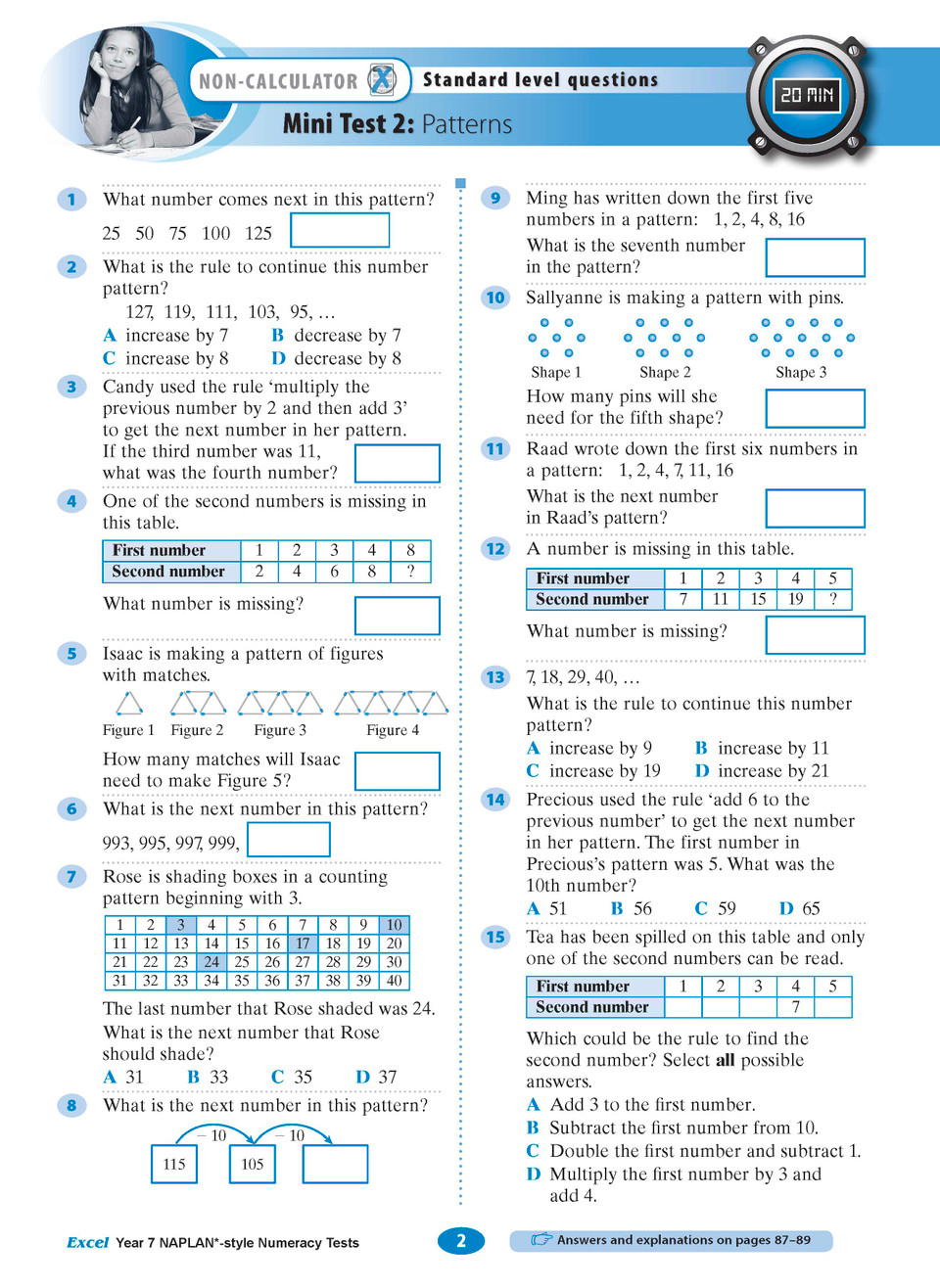Excel Year 7 NAPLAN*-style Numeracy Tests | Pascal Press