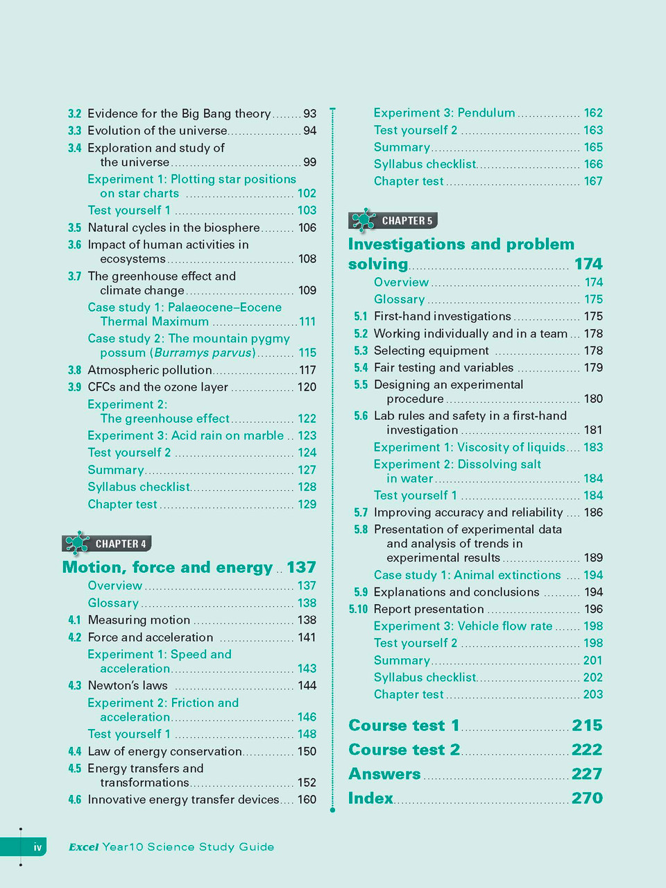 Excel Science Study Guide Year 10 | Pascal Press