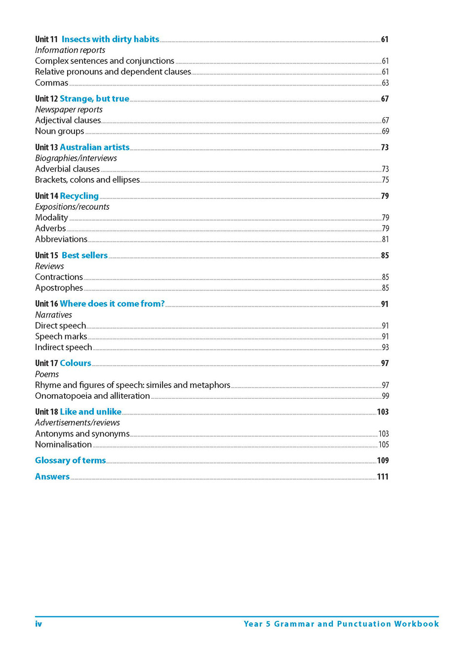 Excel Advanced Skills Grammar and Punctuation Workbook Year 5 | Pascal ...