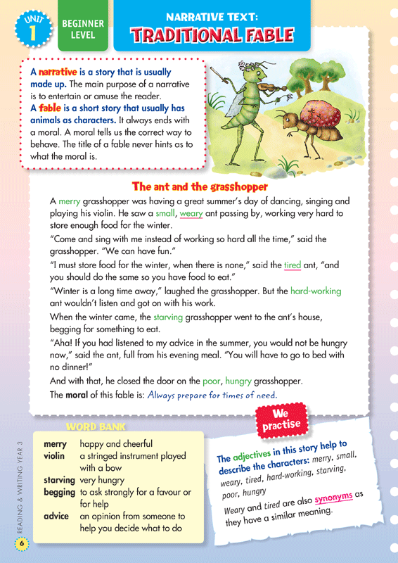 Back to Basics - NAPLAN* Year 3 Naplan Reading & Writing