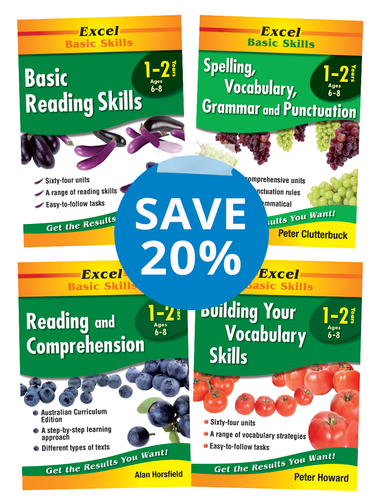 Excel Basic Skills English Book Pack Years 1-2 | Pascal Press