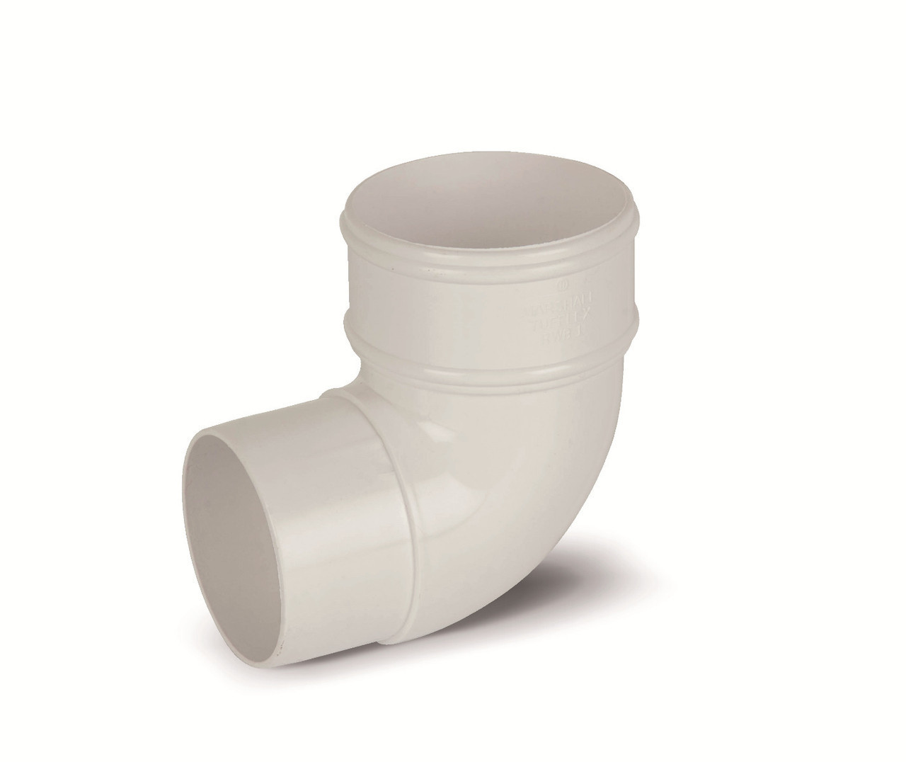 Eurocell - Gutter Round Offset Bend 90 Deg 68mm White