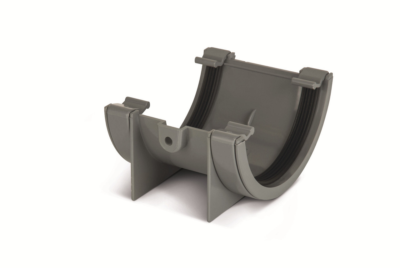 Eurocell - Gutter Half Round Union Bracket 114mm Grey