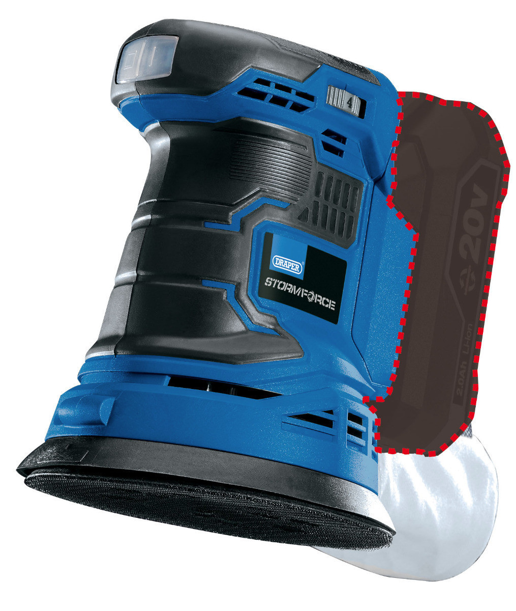Draper - Draper Storm Force® 20V Random Orbit Sander - Bare