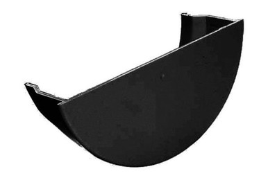 Eurocell - Gutter Half Round Internal Stop End 114mm Black