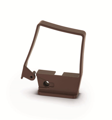 Eurocell - Gutter Square Single Fix Downpipe Clip 65mm Brown