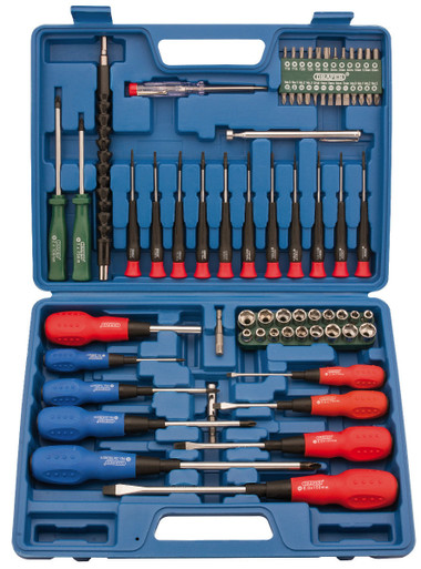 Draper - Screwdriver, Socket and Bit Set (70 Piece)