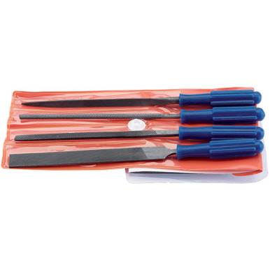 Draper - 100mm Warding File Set with Handles (4 Piece)