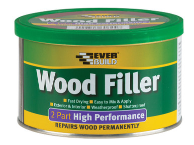 Everbuild 2-Part High-Performance Wood Filler Medium Stainable 500g ...