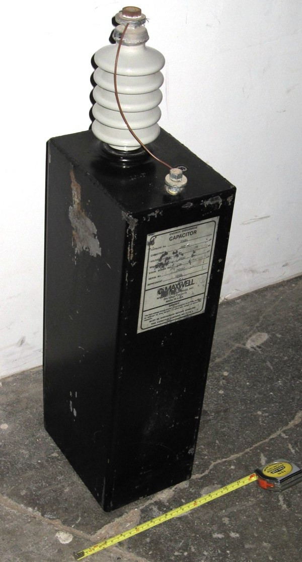 33695 - Pulse Capacitor - 45kVDC 0.062uF (Maxwell) - Used - Electro Store