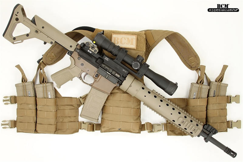 BCM 18" MK12 Complete Upper Receiver (Mod 0) SPR Upper - FDE