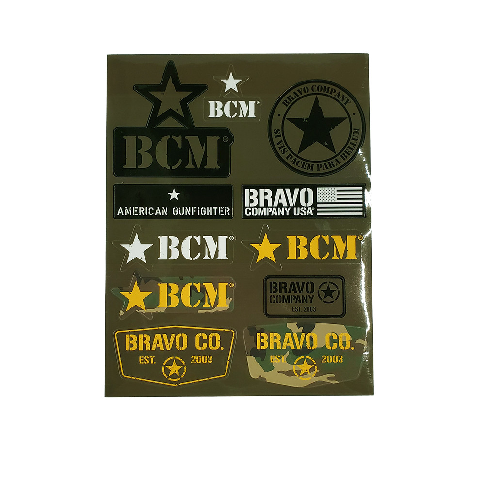 BCM® 16" Sticker, White