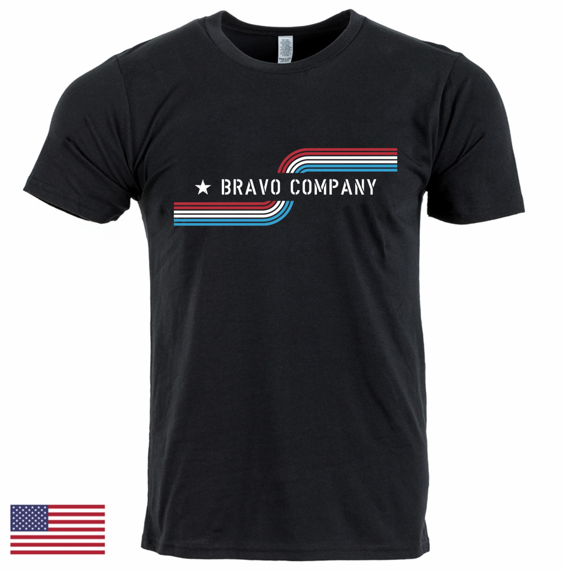 Patriot Tee Ss Mod 34 Blackwhite Bravo Company Usa