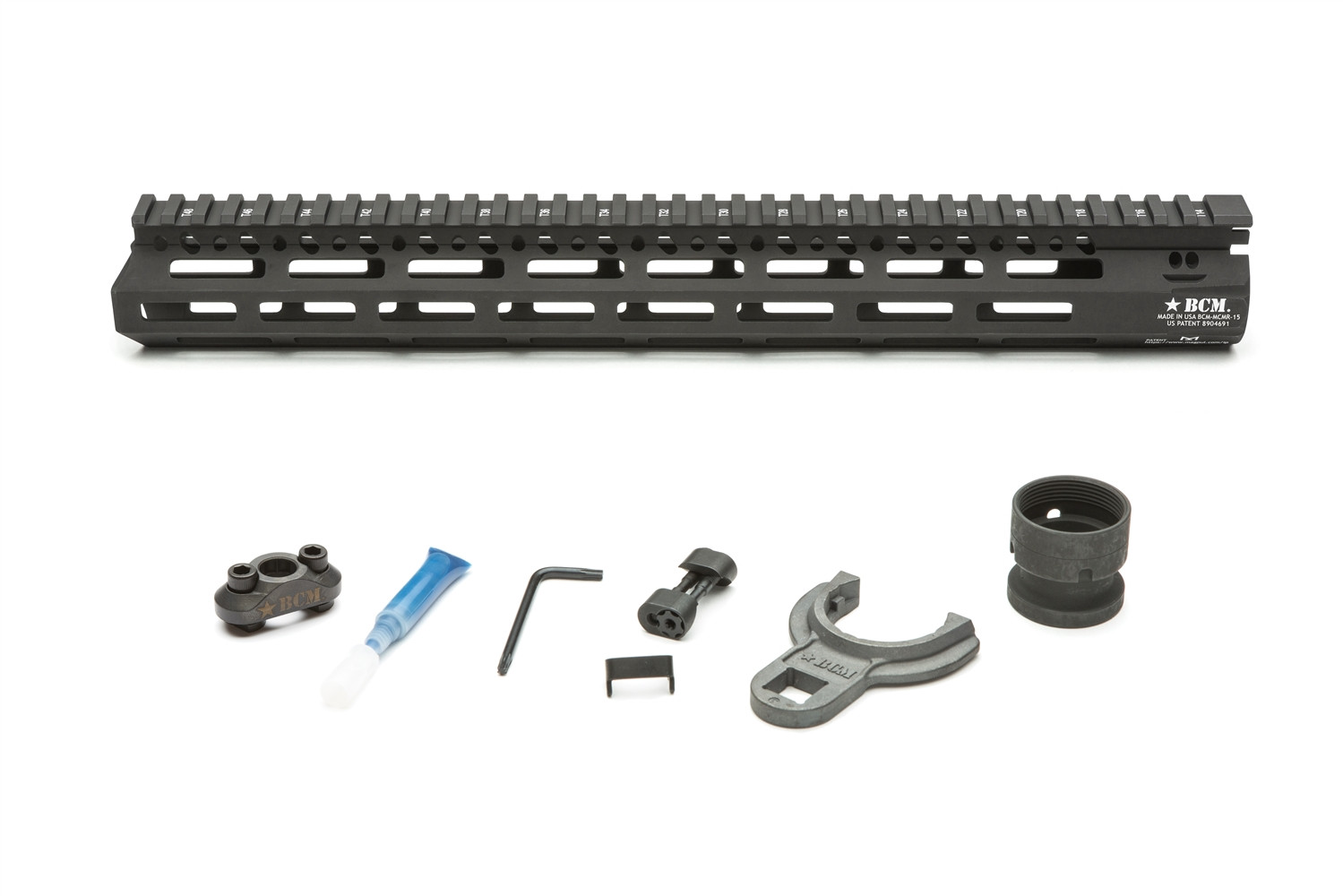 BCM Polymer MLOK Rail (PMCR), Carbine Length, Black