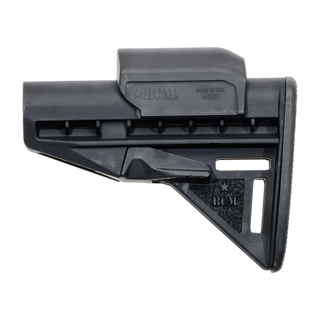 BCM® AR15 Stock Mod 3 With Stock Risers Black
