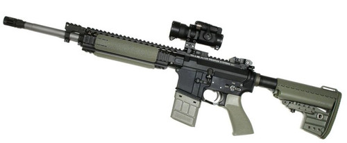 Vltor Basic IMod AR15 Stock, Clubfoot, Green