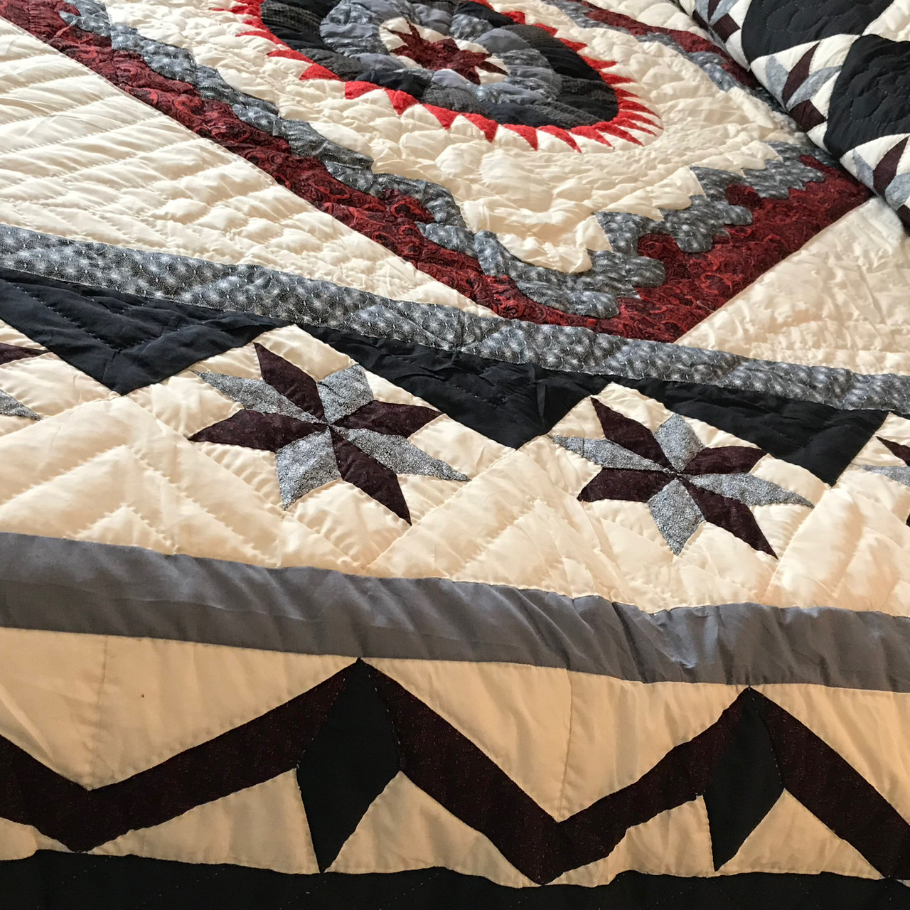 Stars Over Georgetown Amish Quilt 102x116 - AmishQuilter