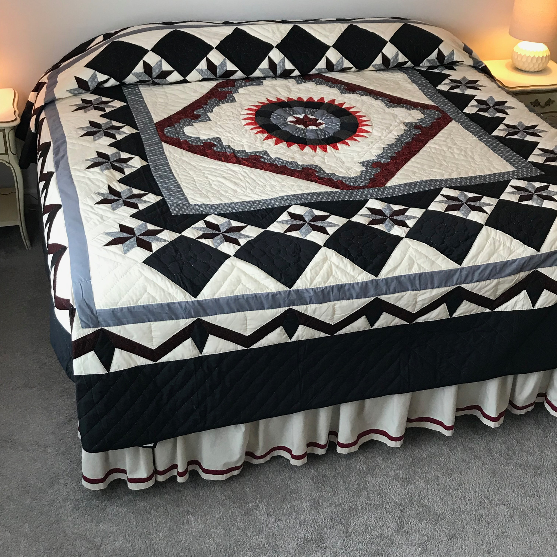Stars Over Georgetown Amish Quilt 102x116 - AmishQuilter